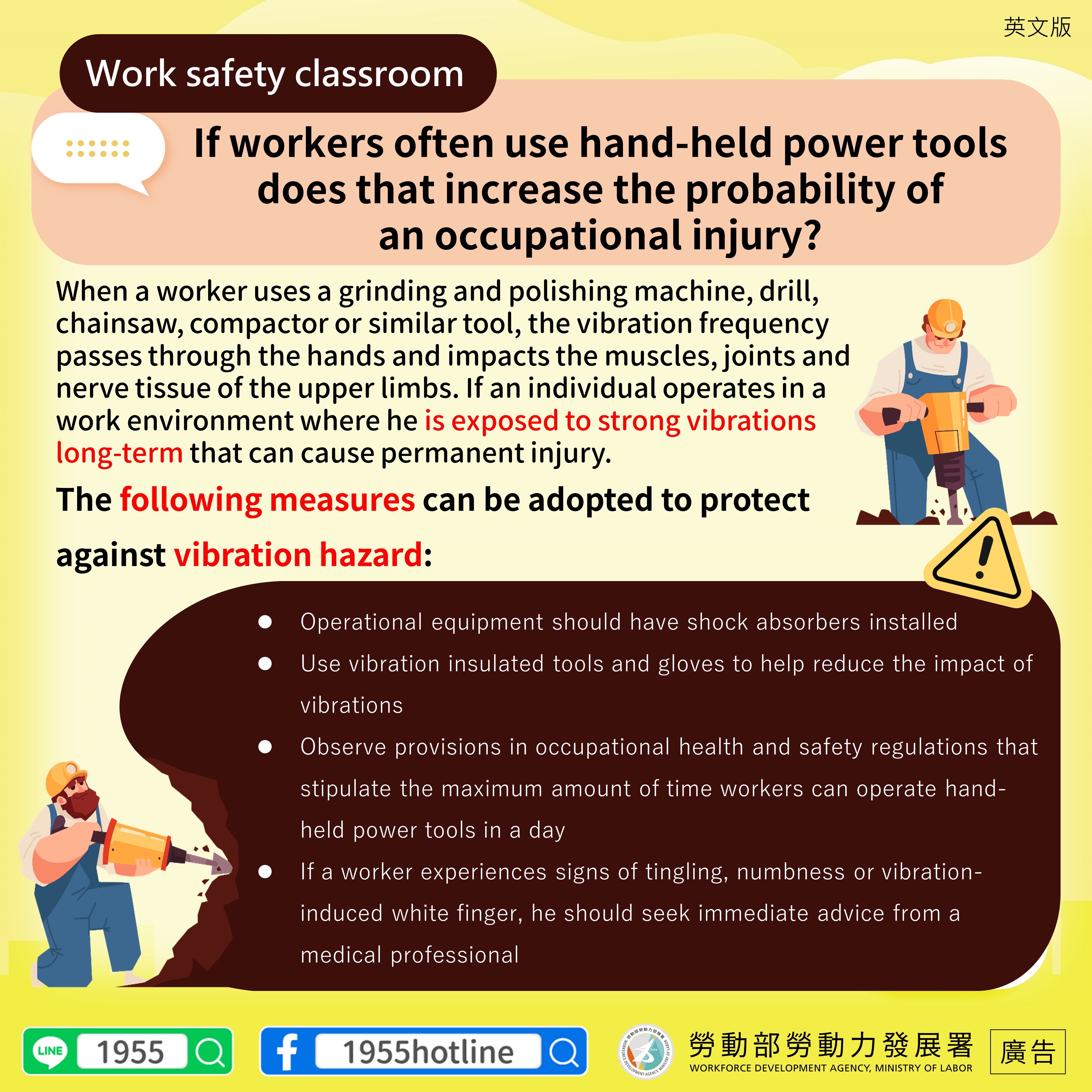 If workers often use hand-held power tools does that increase the ...